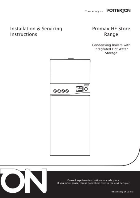 Installation Instructions - Potterton