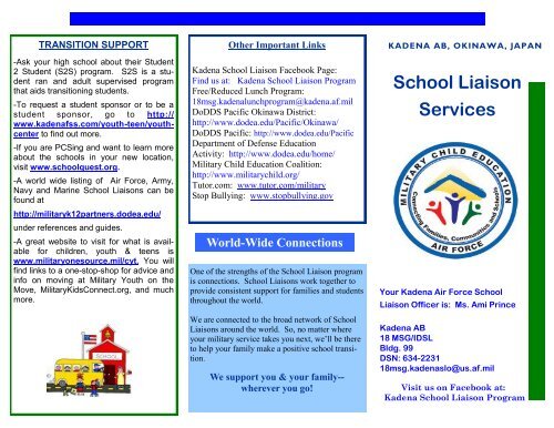 School Liaison Services - Kadena Air Base