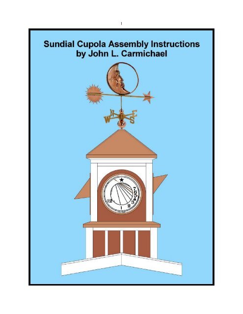 Sundial Cupola Assembly Instructions - Advance Associates