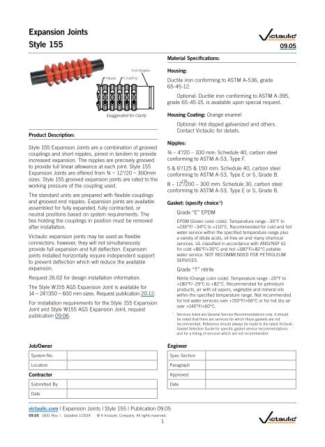 Victaulic Expansion Joint Victaulic Expansion Joint