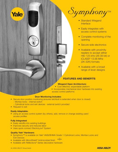 YALE Symphony - Access Control Solutions from ASSA ABLOY