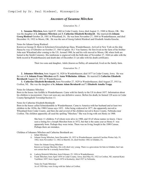 Ancestry report (pdf)