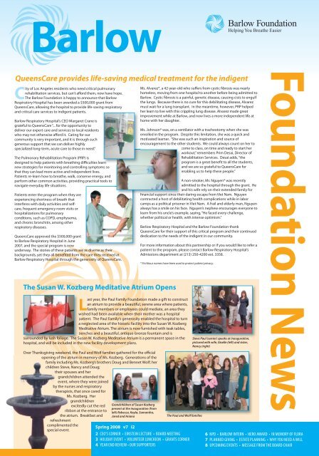 Barlow Foundation - Barlow Respiratory Hospital