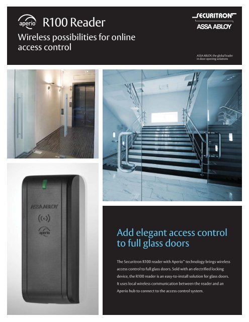 Securitron R100 Aperio Surface Mounted Reader Sell Sheet