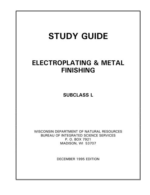Metal Finishing Guide