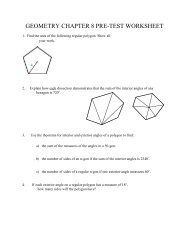 Geometry Concepts Chapter 8 REVIEW