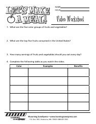 JUST THE FACTS FOOD SAFETY Worksheet - Learning Zone Express