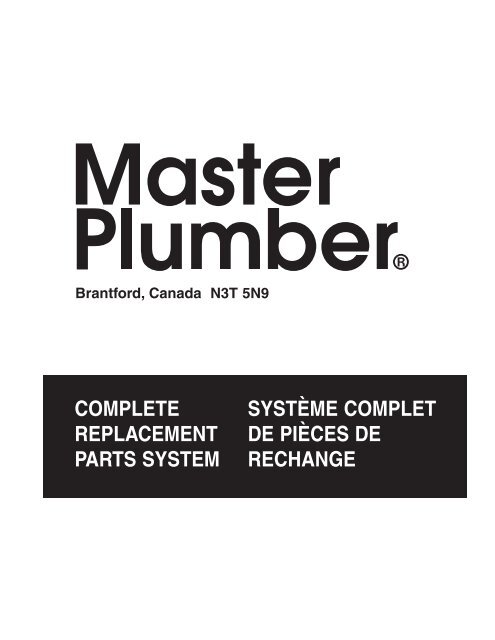 Master Plumber - Masco Canada