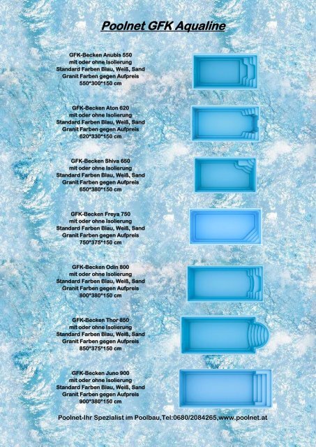 Poolnet GFK Aqualine