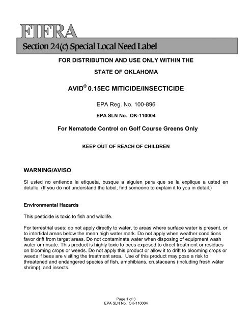 AVID 0.15EC MITICIDE/INSECTICIDE