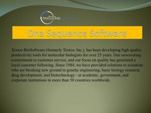 Dna Sequence Software