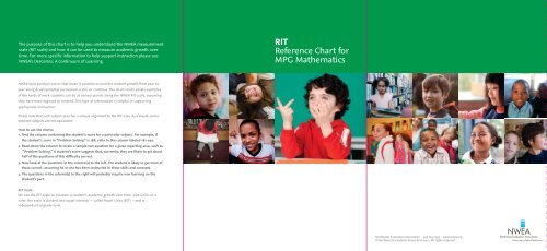 RIT Reference Chart for MPG Mathematics - Seattle Public Schools