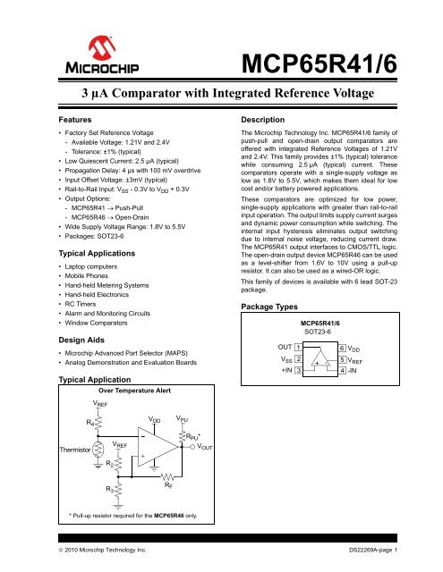 MCP65R41/6 Data Sheet - Microchip