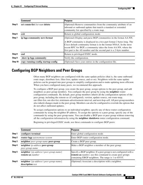 Configuring Bgp Chapter 4