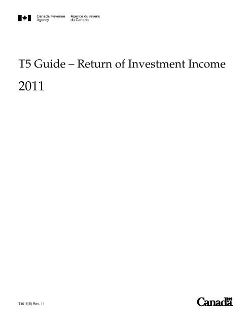 T5 Guide – Return of Investment Income - Agence du revenu du ...