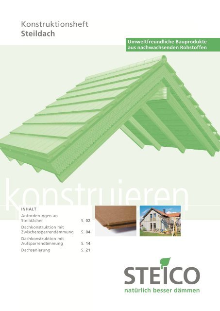 Konstruktionsheft Steildach - Steico