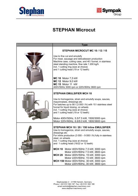 STEPHAN Microcut