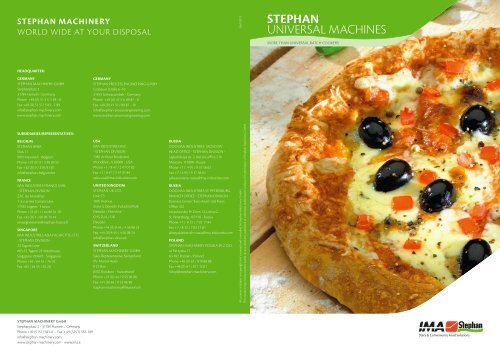 STEPHAN unIversAL MAchInes