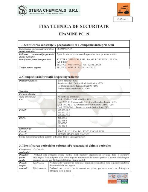 MSDS EPAMINE PC19.pdf - Stera Chemicals