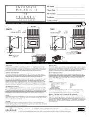 876 Spec Sheet - Sterner Lighting