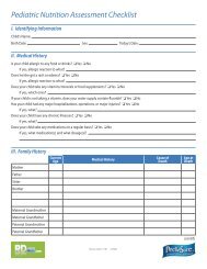Outpatient Nutrition Assessment Form - Nutrition411.com