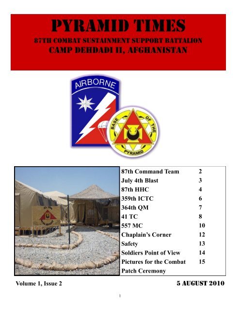 Pyramid times - Fort Stewart - U.S. Army