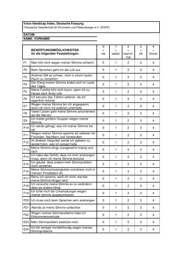 Comparing Outcomes of Voice Therapy - Stimm-und-sprachtherapie ...