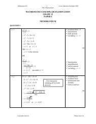 GRADE 12 - MATHEMATICS PAPER 2 - St Stithians College