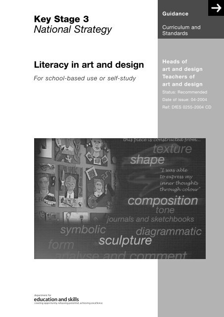 Literacy in art and design - St Ivo School