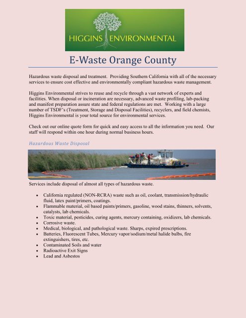 E-Waste Orange County