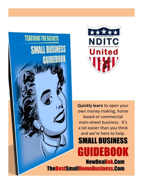 GUIDEBOOK Small Business Guidebook Secrets Ideas Plans by NDITC Consulting GUIDEBOOK Small Business Guidebook Secrets Ideas Plans by NDITC Consulting