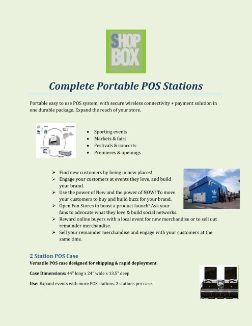 Complete Portable POS Stations