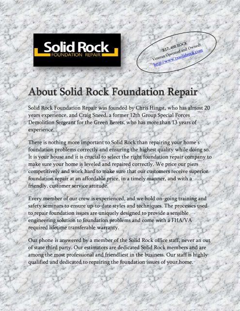 Solid Rock Foundation