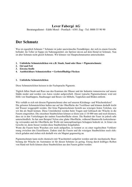 Der Schmutz - Elektro Würgler AG