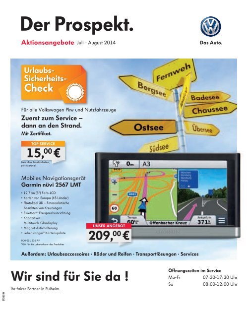 Der Prospekt.