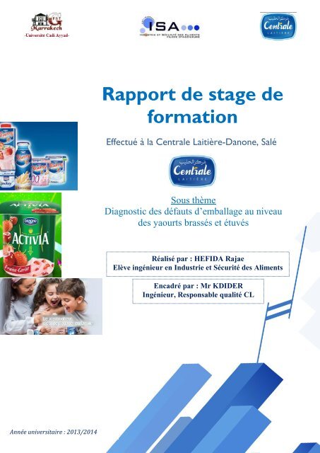 Rapport de stage de formation