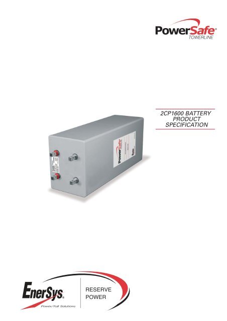 New CP1600 - Enersys - EMEA
