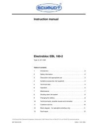 Instruction manual Electrobloc EBL 99 G