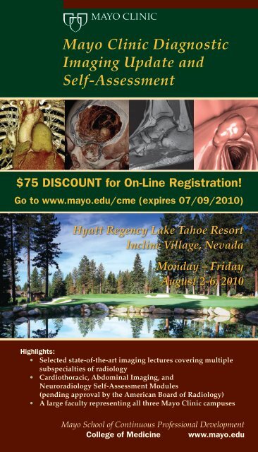 Diagnostic Imaging Update and Self-Assessment - Mayo Clinic