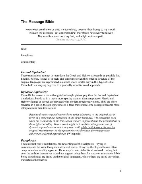 The Message Bible - BibleTalk