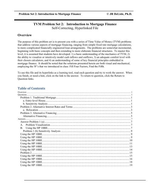 TVM Problem Set 2