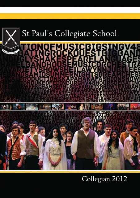 Collegian 2012 Yearbook (sample) - St Paul's Collegiate School