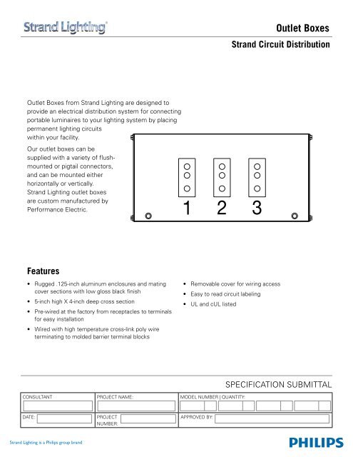 Outlet Boxes - Strand Lighting