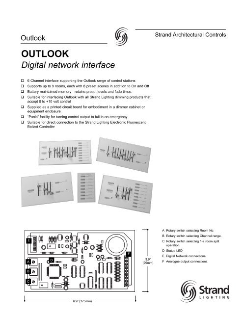 OUTLOOK Digital network interface - Strand Lighting