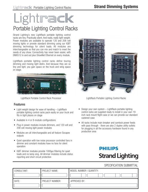 Portable Lighting Control Racks - Strand Lighting