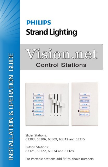 Vision.net button/slider stations - Strand Lighting