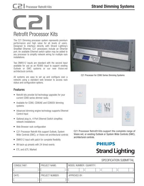 Retrofit Processor Kits - Strand Lighting