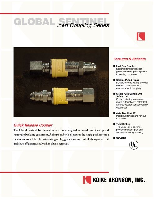 GLOBAL SENTINEL Inert Coupling Series - Koike