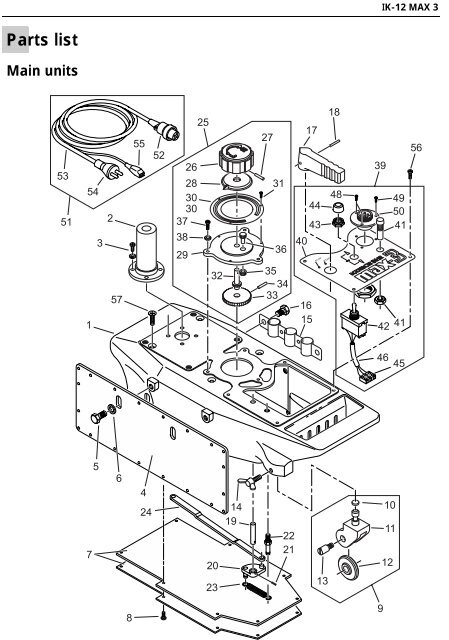 IK-12 MAX3 Parts Map - Koike