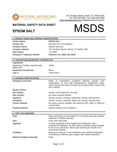 View Material Safety Data Sheet Msds Manualzz